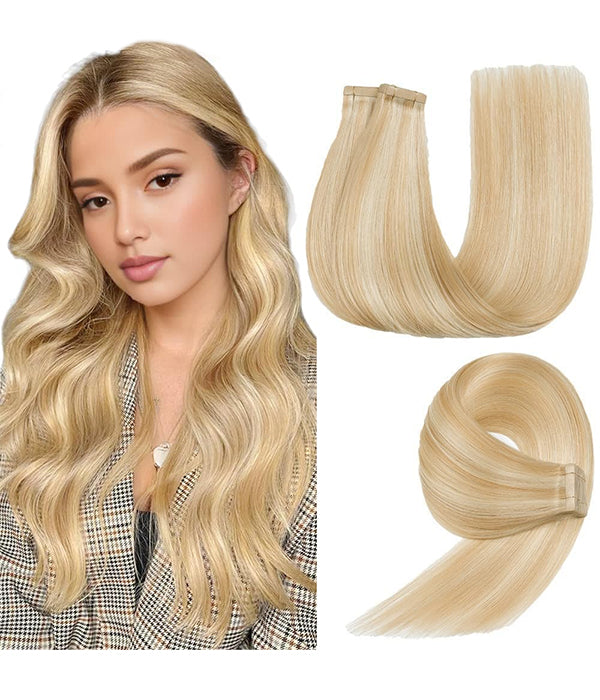 Rebecca Highlight Invisible Tape In Extensions Human Hair Injection Ta ...